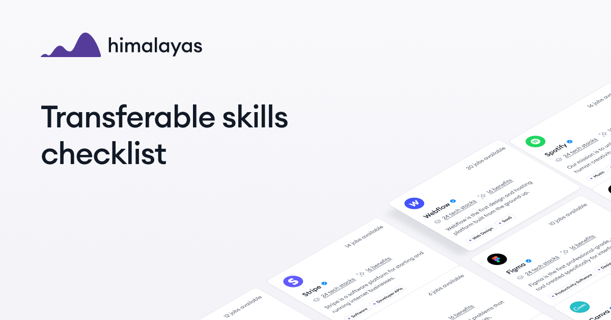 Transferable skills checklist | Himalayas